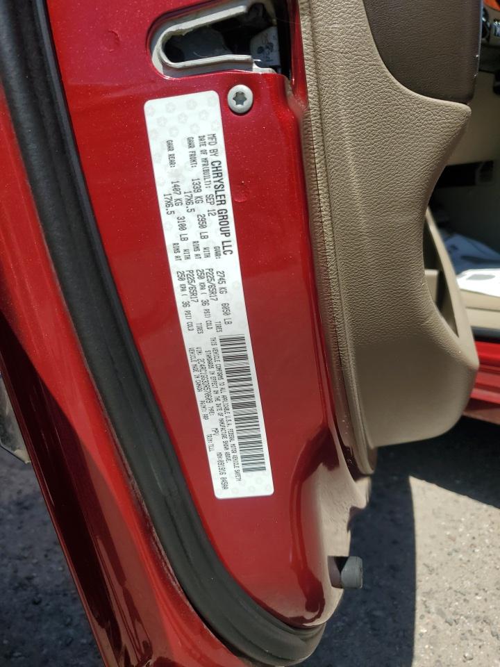 2013 Chrysler VIN: 2C4RC1GG3DR570609 from the USA - PLC Group